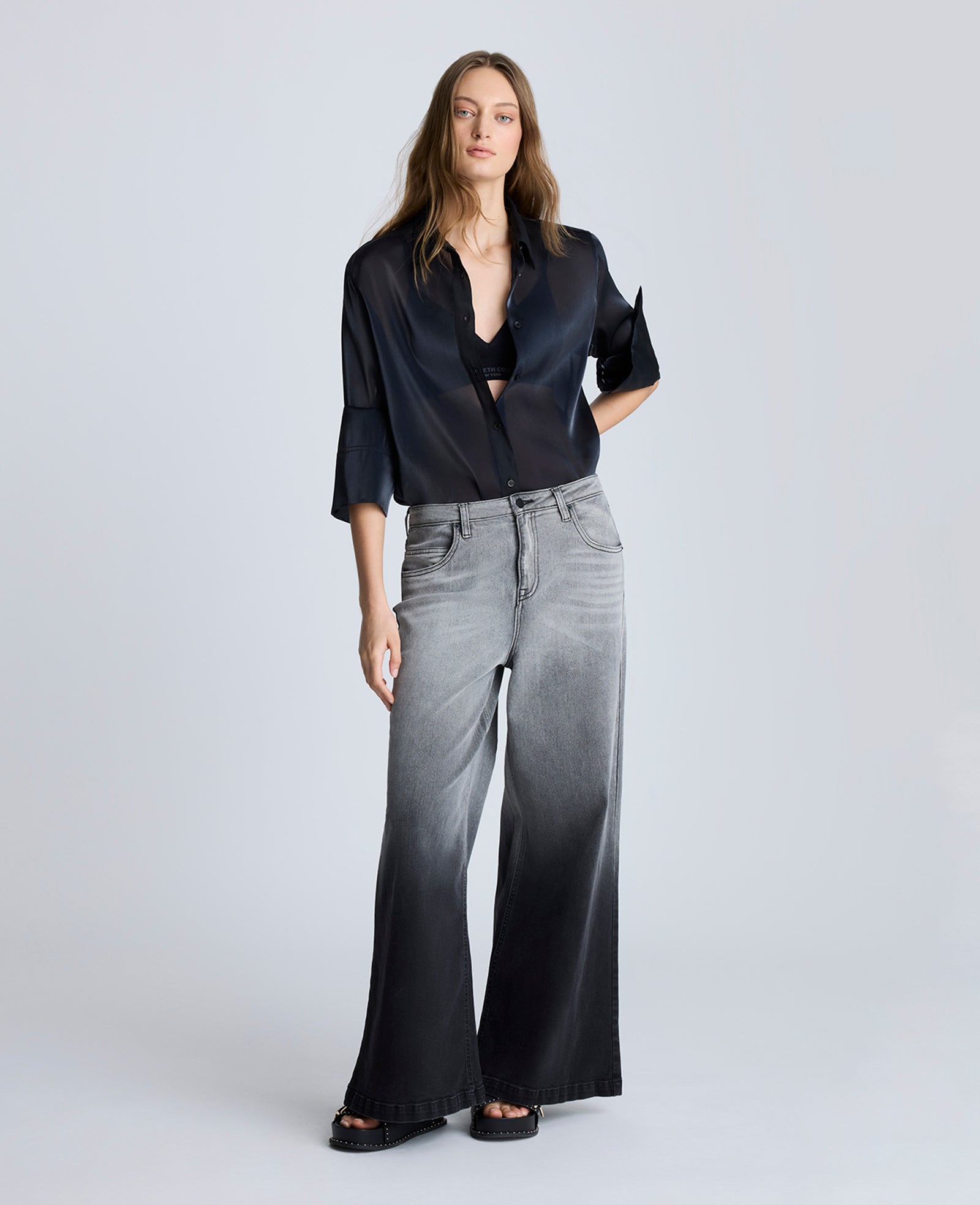 Gradient Dye Wide Leg Jeans – NIK Wash | Kenneth Cole