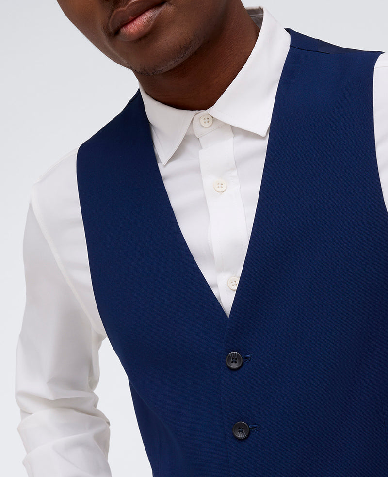 Shop Blue Slim-Fit Suit Vest for Men – Kenneth Cole Reaction