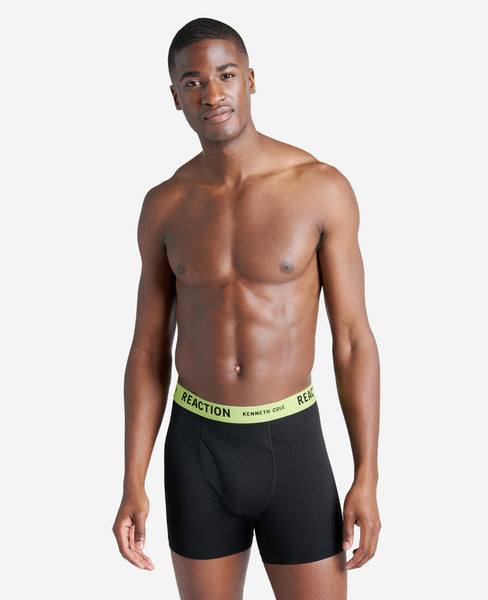 Organic Cotton Boxer Briefs 3-Pack – Black | Kenneth Cole
