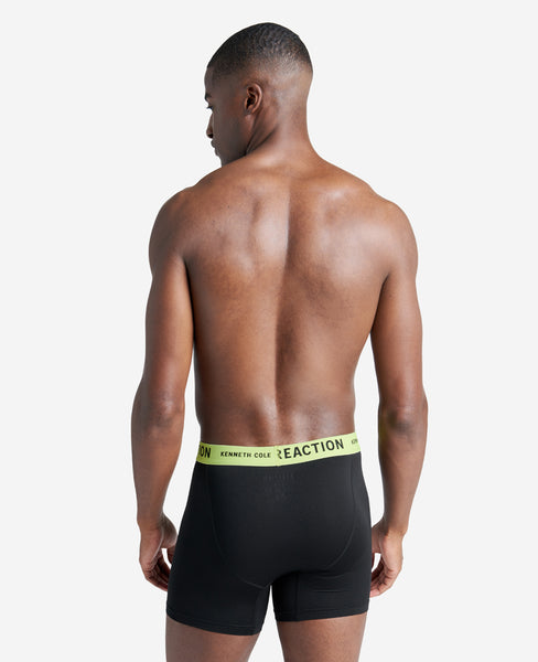 Organic Cotton Boxer Briefs 3-Pack – Black | Kenneth Cole
