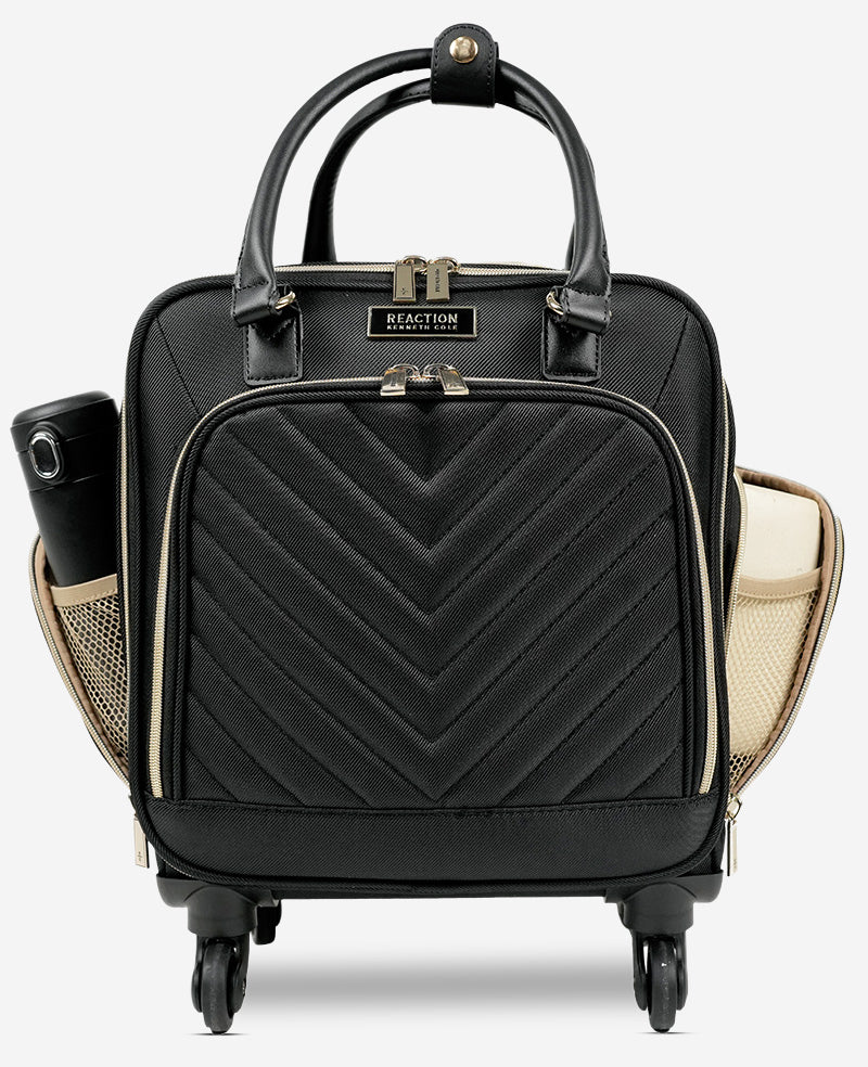 Chelsea Chevron Quilted Expandable Suitcase | Kenneth Cole