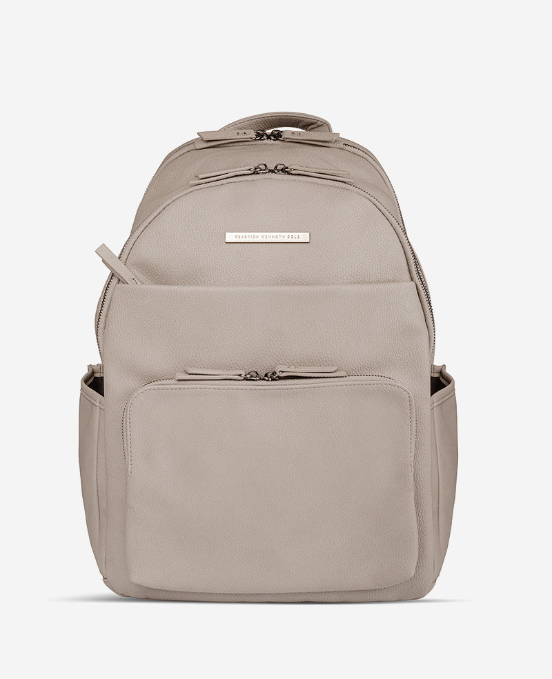 Marley Laptop Backpack – Sleek Pebble PU, 14" Sleeve | KC