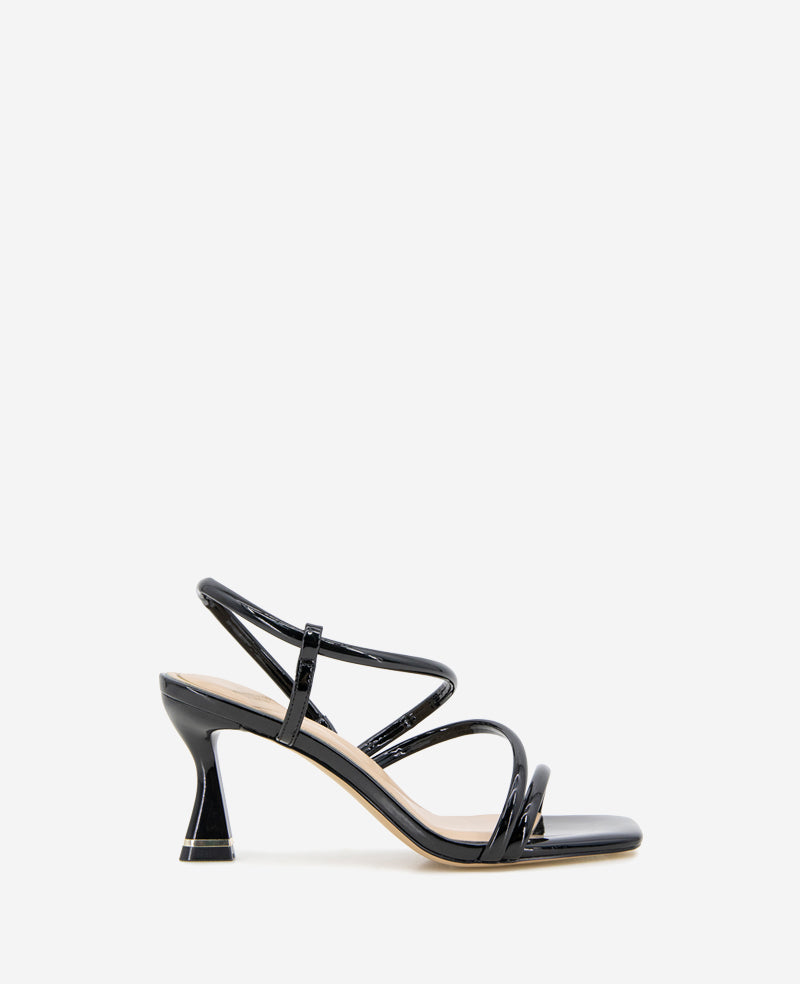 Black Patent Strappy Heels – Dreama Sandal | Kenneth Cole
