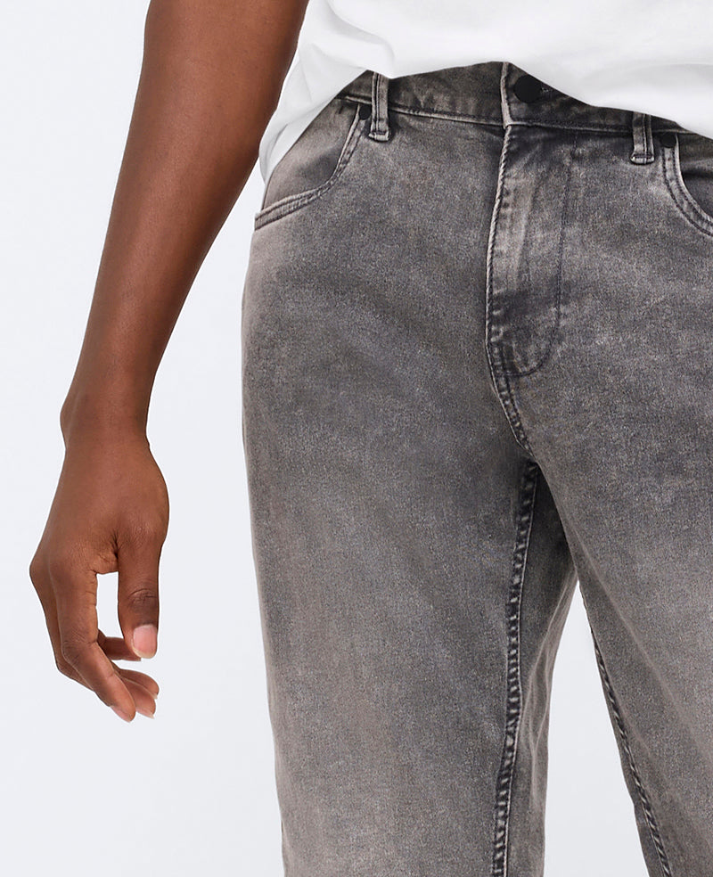 Men’s Athletic-Fit Acid Wash Grey Denim Jeans | Kenneth Cole
