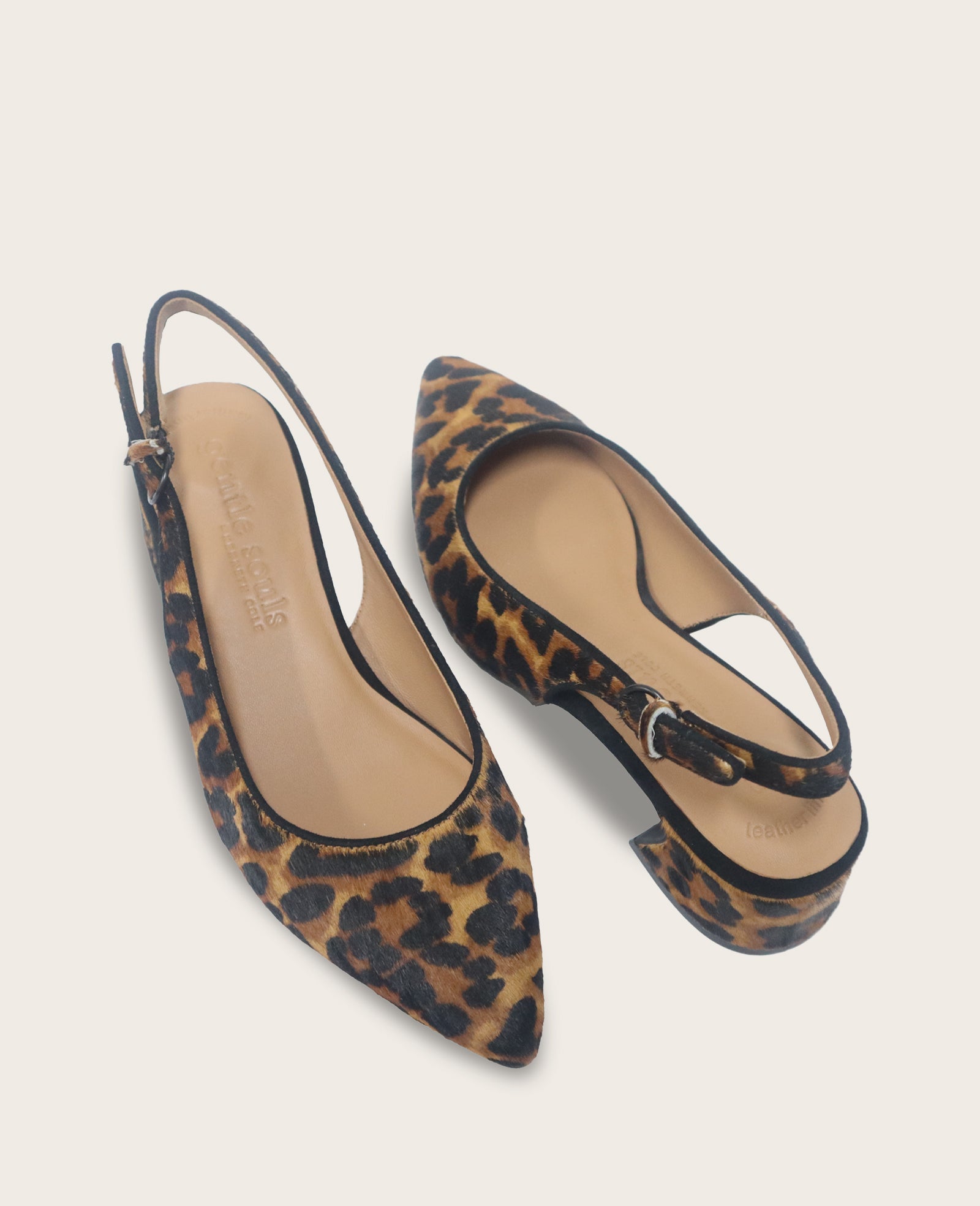 Shop Georgia Leopard Calf Hair Slingback Heel | Gentle Souls