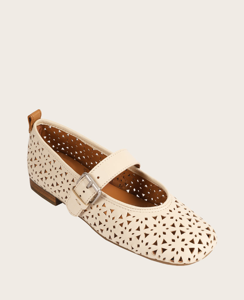 GENTLE SOULS - Karla Perforated Leather Mary Jane Flat | Kenneth Cole