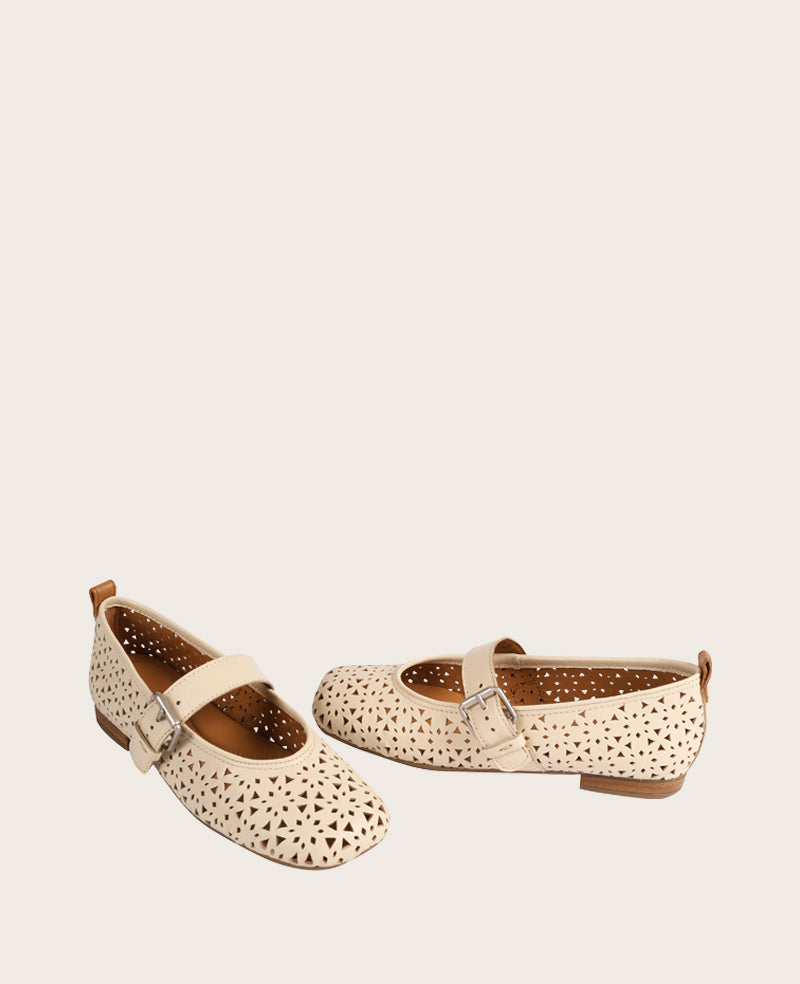 Shop Karla Perforated Leather Mary Jane Flat | Gentle Souls