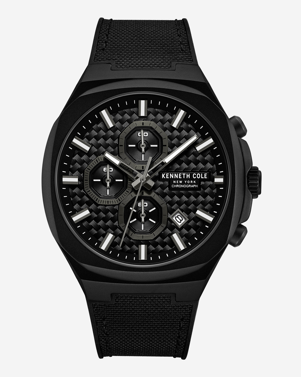 Men’s Chronograph Watch – Black Case Strap | Kenneth Cole