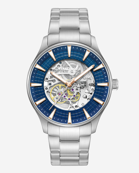 Men’s Skeleton Automatic Watch—Blue Dial | Kenneth Cole