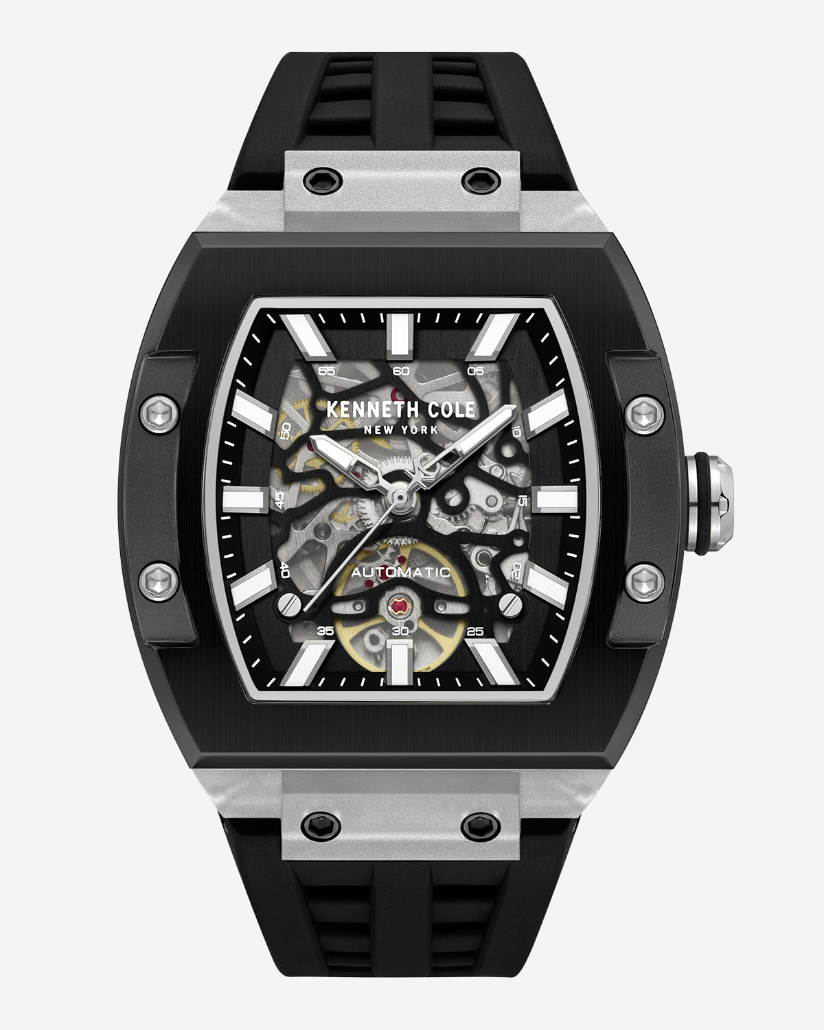 Shop Men’s Skeleton Automatic Silicone Watch | Kenneth Cole
