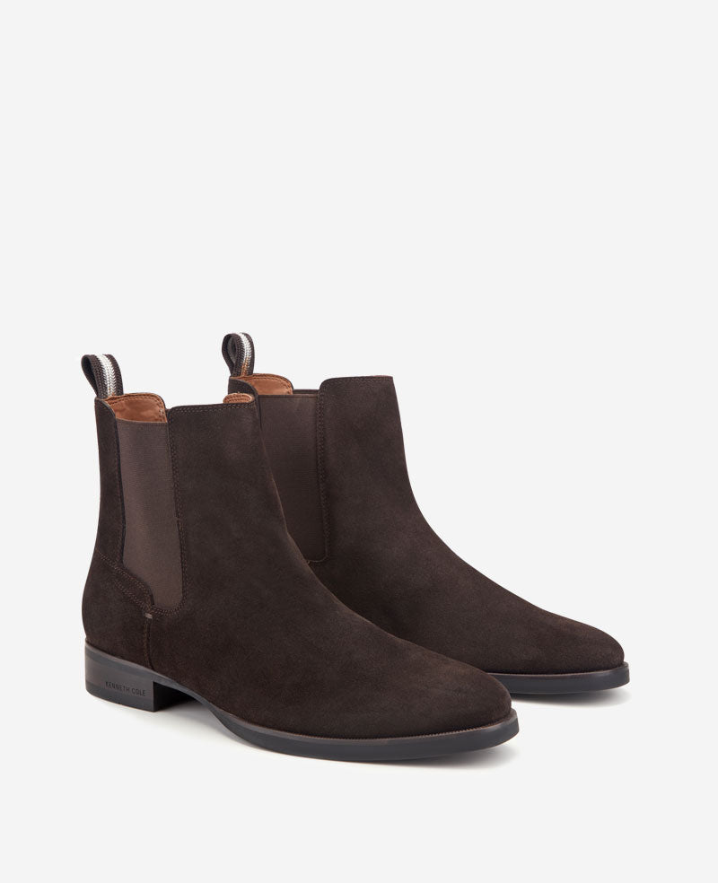 Raymond Suede Chelsea Boot for Men, Mocha | Kenneth Cole