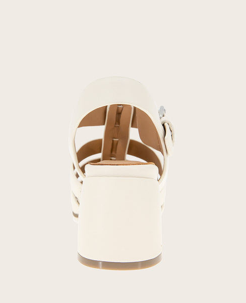 Margarite Stone Heel Sandal – Women’s Leather Style | KC