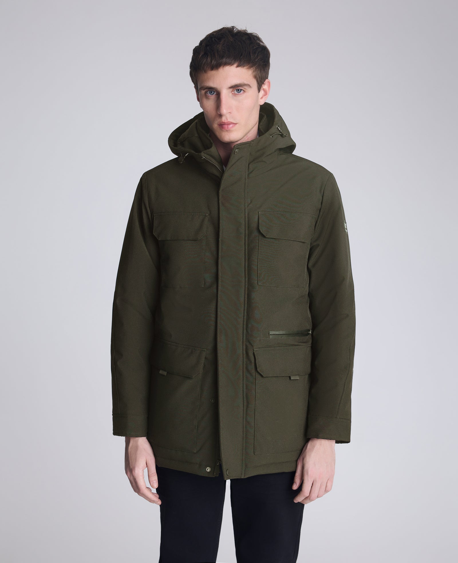 REACTION - Oxford Patch Pocket Parka for Men, Green | KC