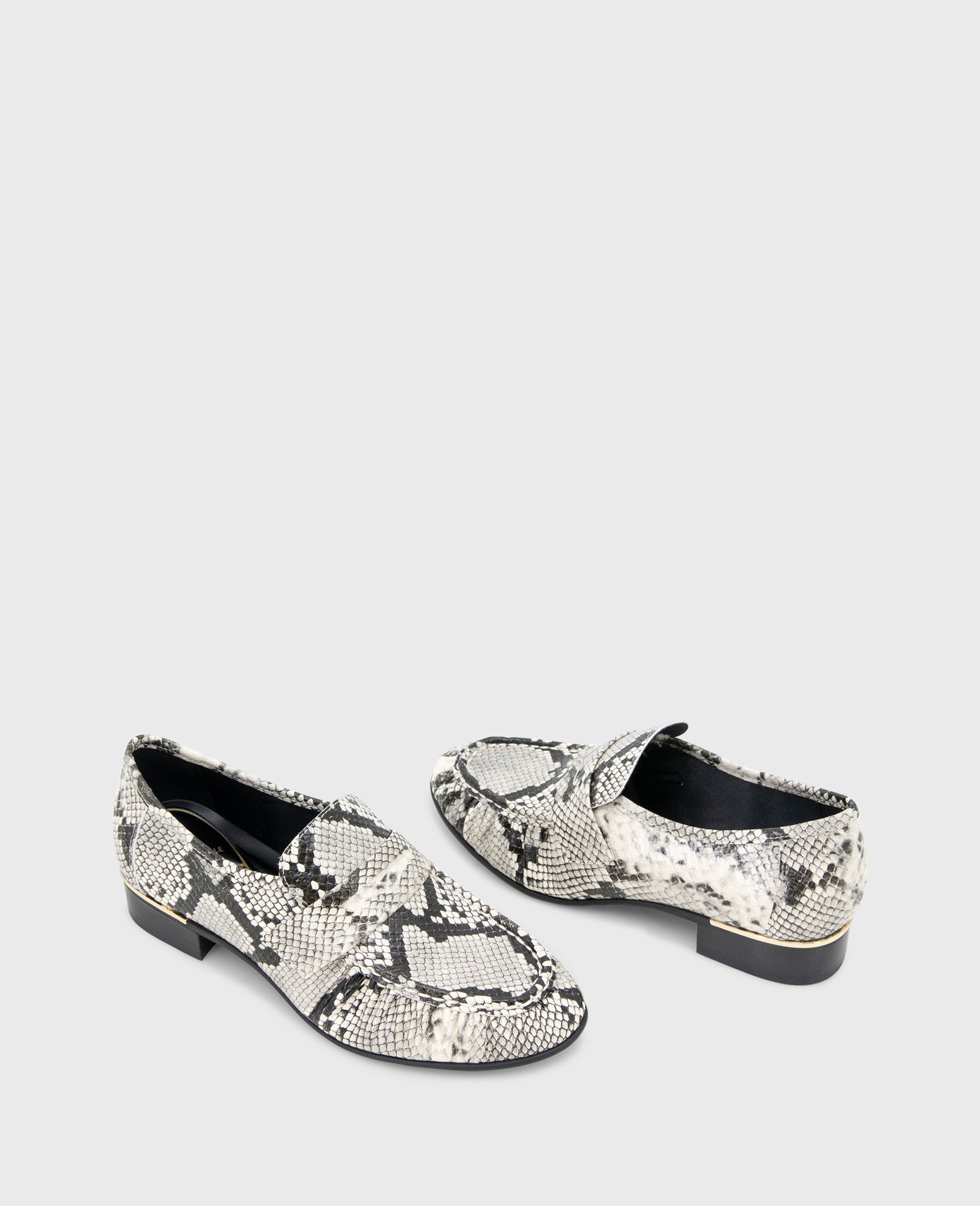 Shop Reece Black White Snake Penny Loafer | Kenneth Cole