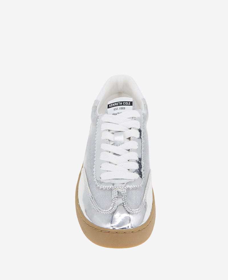 Sam Metallic Leather Mesh Sneaker – Shiny, Comfy & Iconic