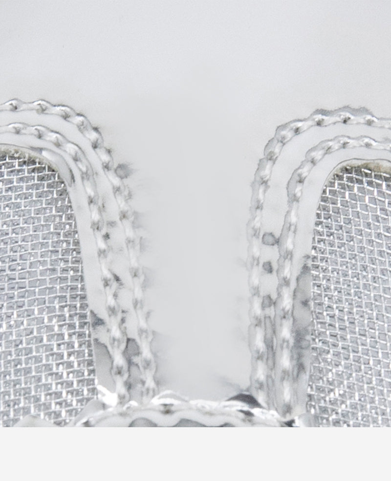 Sam Metallic Leather Mesh Sneaker – Shiny, Comfy & Iconic