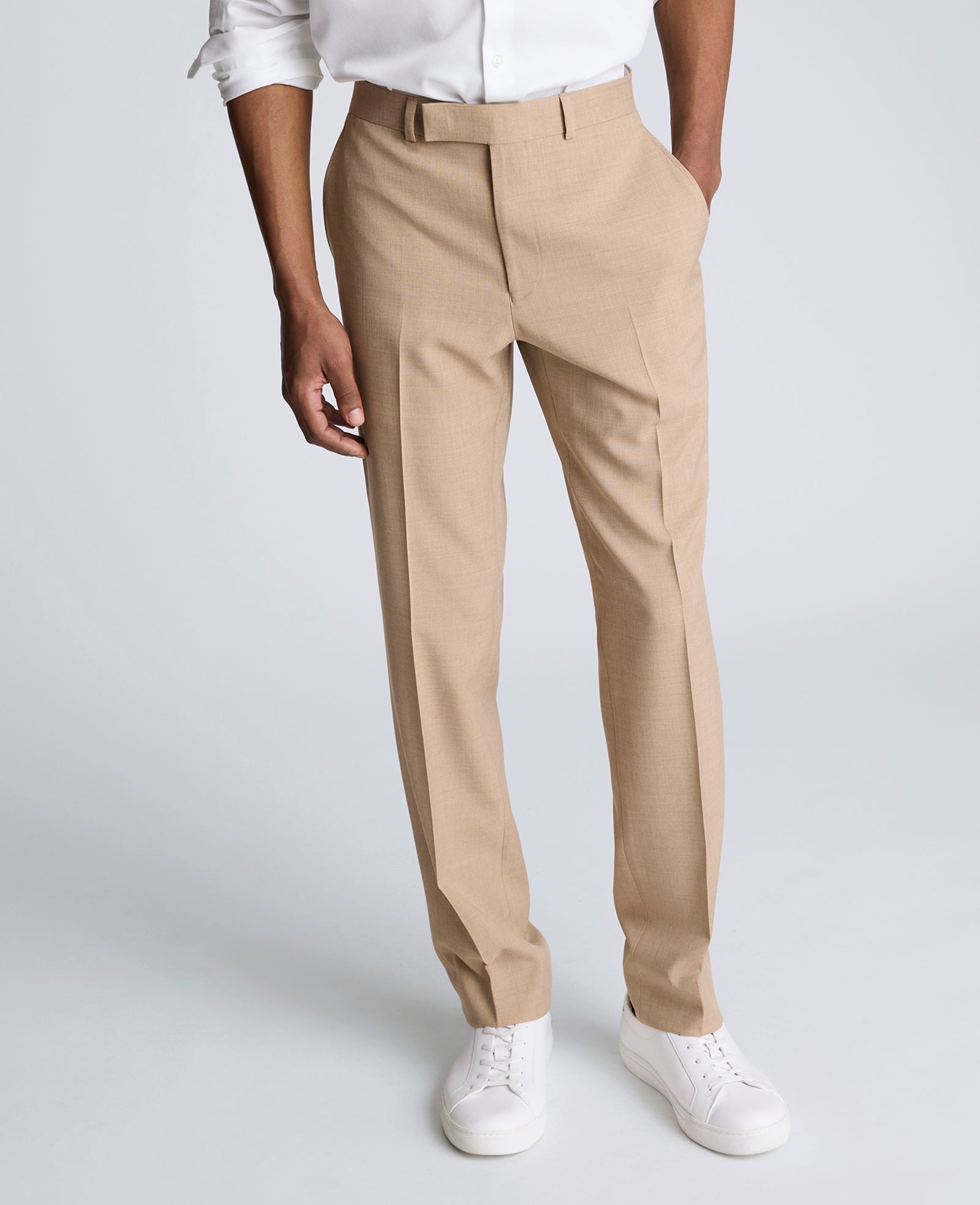 Tan Slim Fit Suit with Stretch | Modern Look | Kenneth Cole