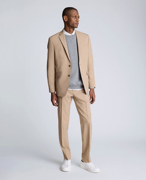 Tan Slim Fit Suit with Stretch | Modern Look | Kenneth Cole