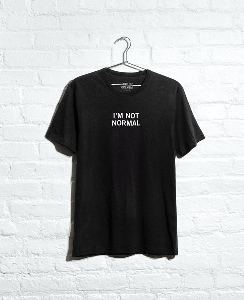Shop I'm Not Normal Tee – Black Unisex | Kenneth Cole