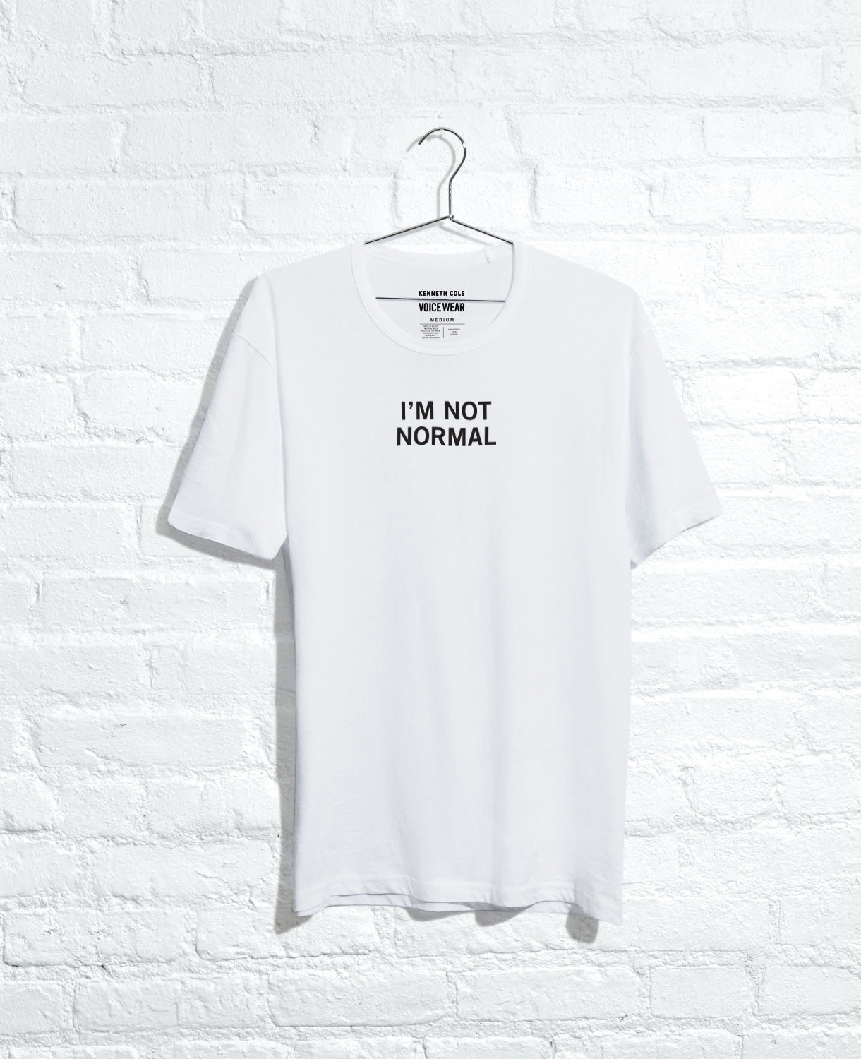 Shop I'm Not Normal Tee – White Unisex | Kenneth Cole