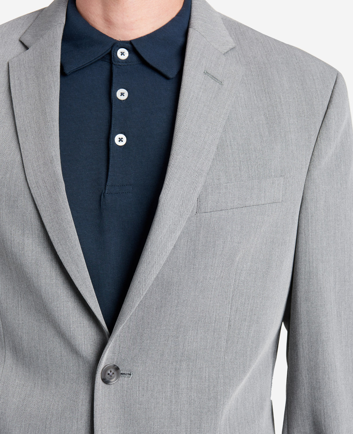 Shop Light Grey Slim-Fit Stretch Jacket, Men – Kenneth Cole