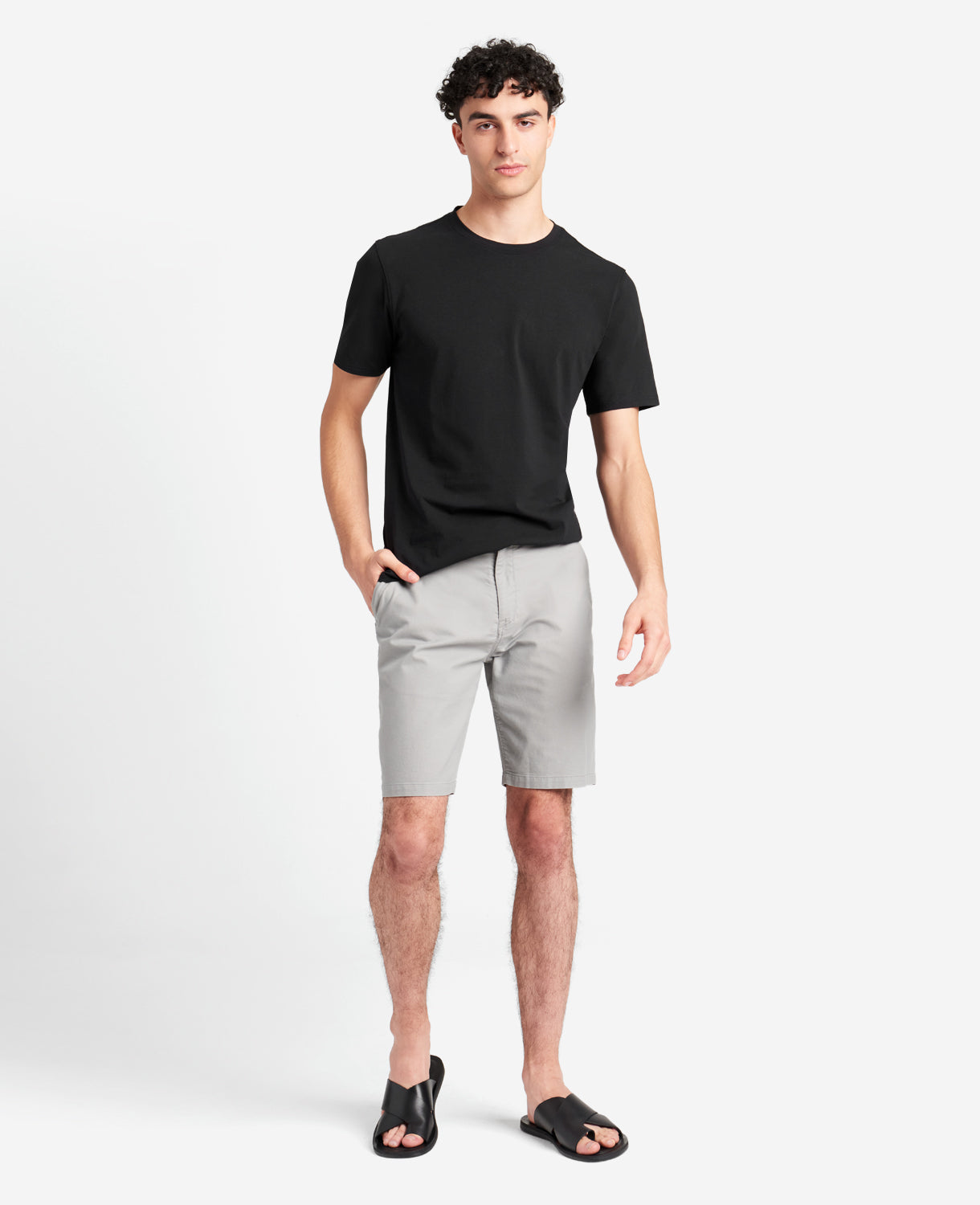 Men's Black Performance Crew Neck T-Shirt | Kenneth Cole