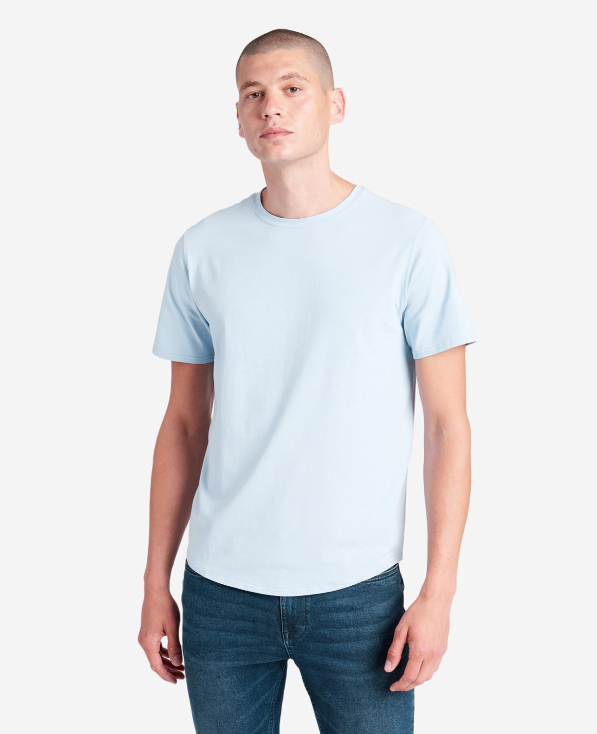 Light Blue Performance Crew Neck T-Shirt – Kenneth Cole