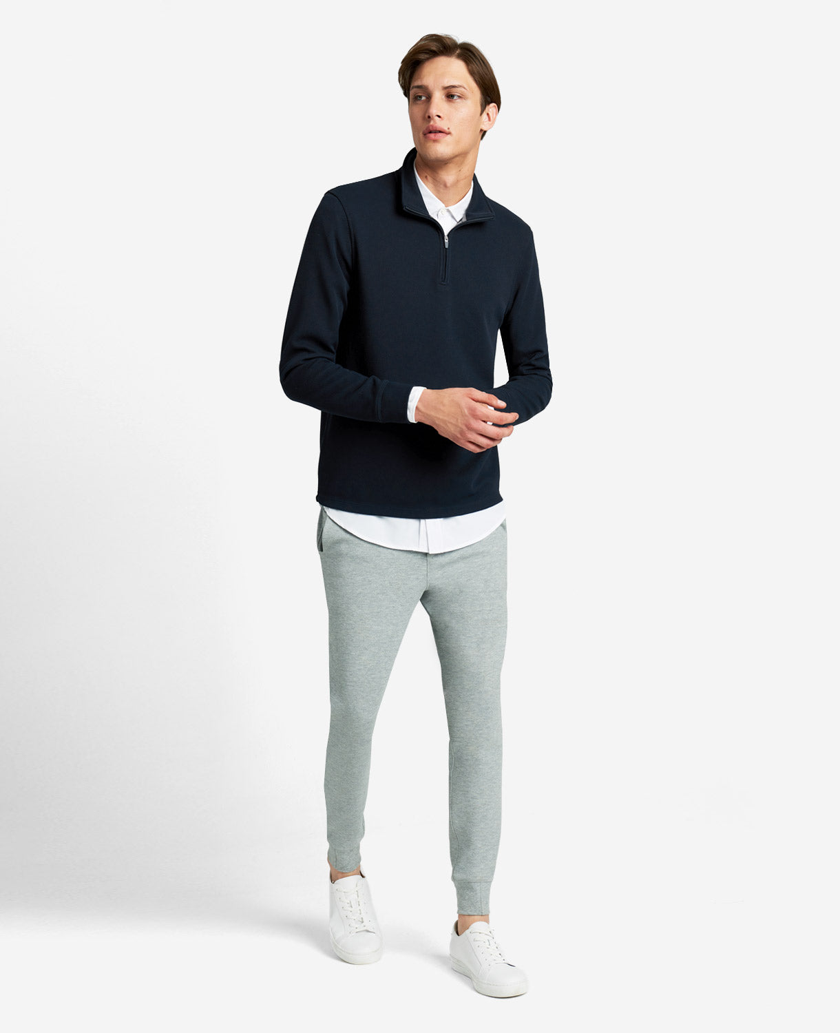 Shop Navy Quarter-Zip Pullover for Men – Kenneth Cole Sport