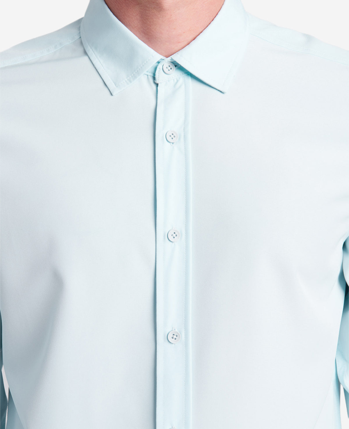 Light Blue Slim Fit Shirt – Stretch & Water-Resistant | KC