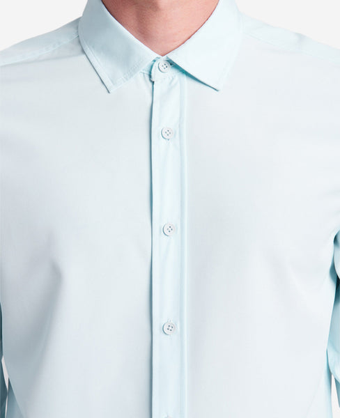 Light Blue Slim Fit Shirt – Stretch & Water-Resistant | KC