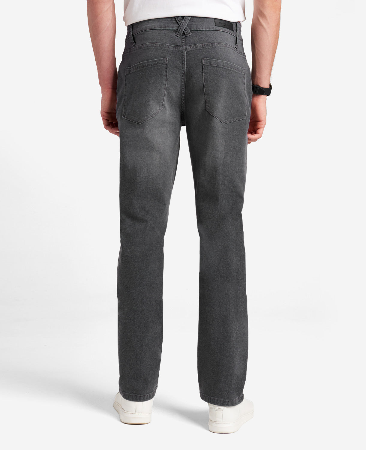 Men’s Athletic-Fit Stretch Denim Jeans – Grey | Kenneth Cole