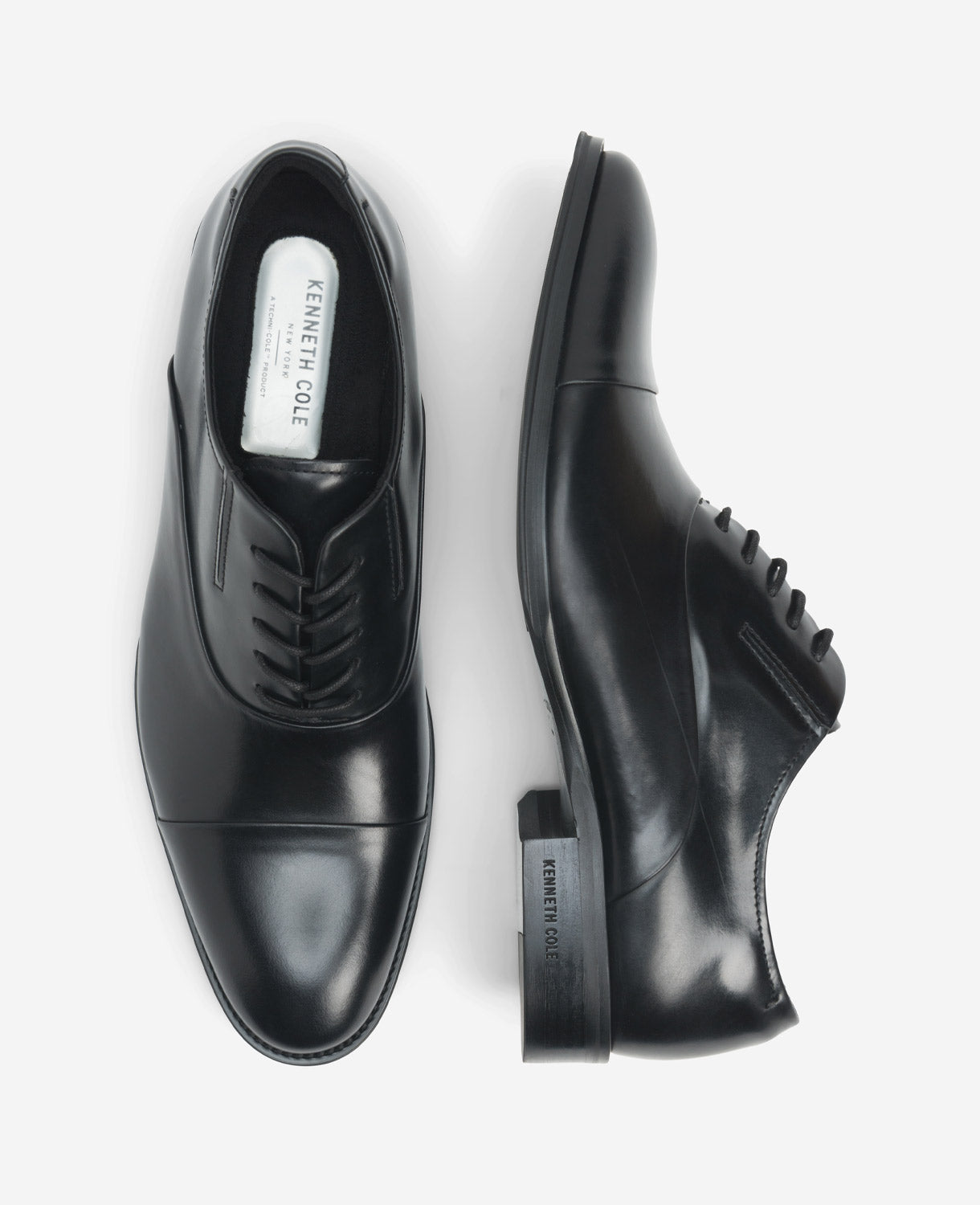 Shop Tully Cap Toe Oxford Shoes – Black | Kenneth Cole